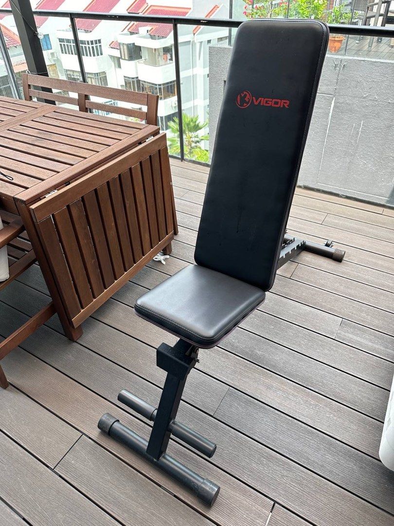 Vigor Folding Adjustable Bench, Sports Equipment, Exercise & Fitness ...