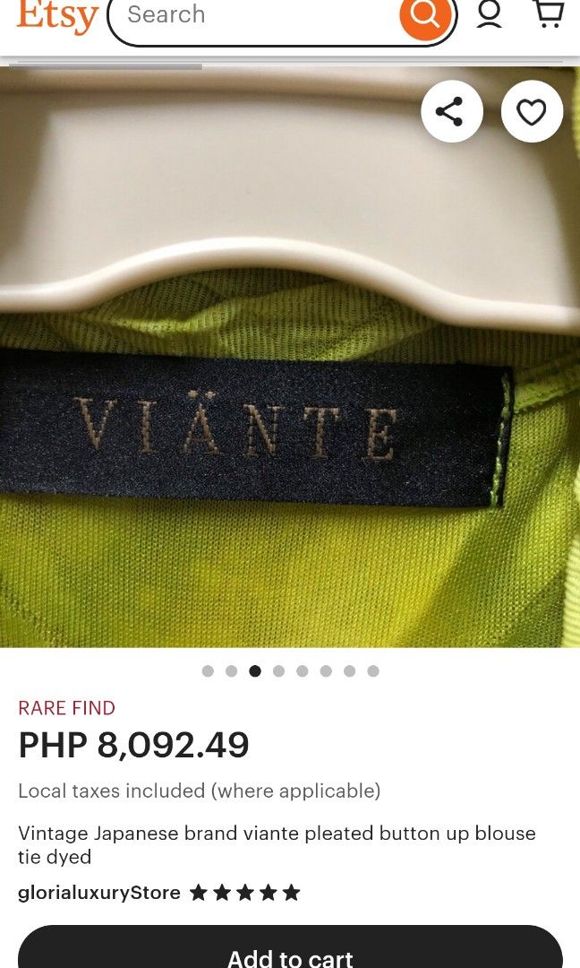 Vintage japanese brand viante, Women's Fashion, Tops, Blouses on Carousell