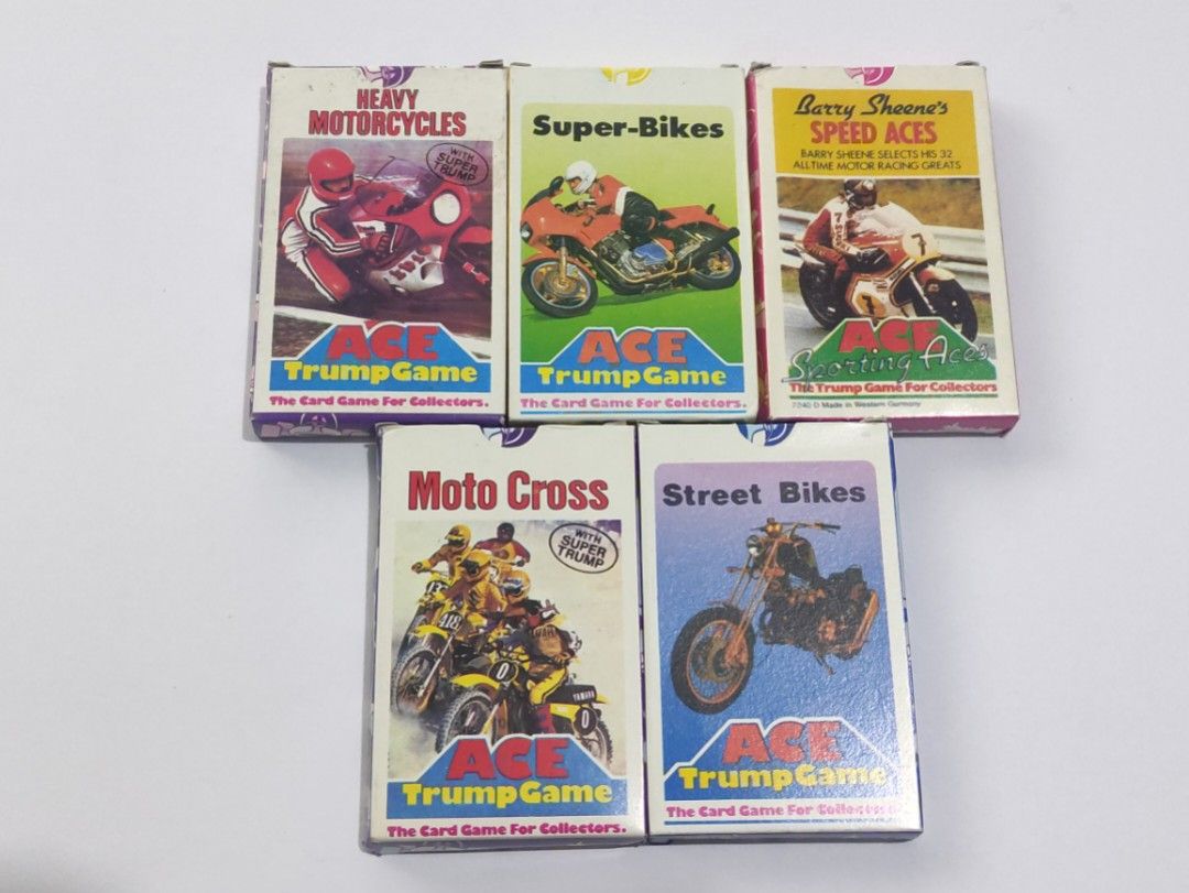 Vintage Motorcycle Trump Game Cards, Hobbies & Toys, Toys & Games on ...