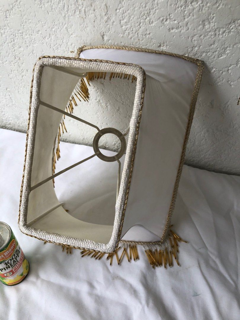 Vintage Victorian Shade or Cover for Table Lamp Trapezoidal Small ...