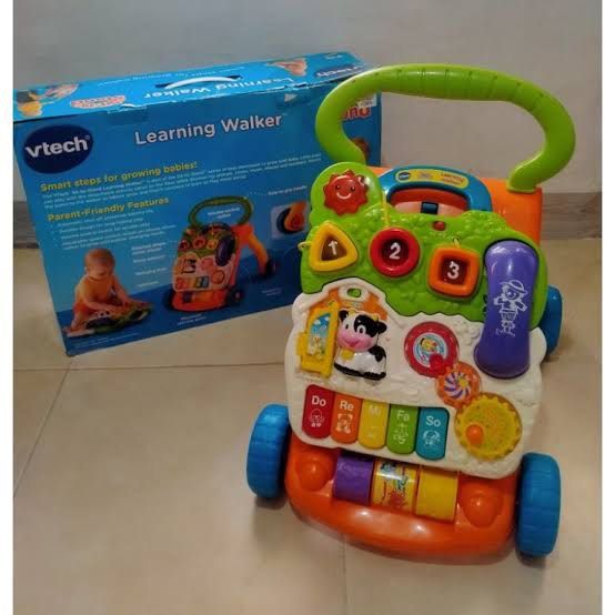 Vtech 2 in 1 Learning walker detachable toy sounds lights, Babies & Kids, Infant Playtime on ...