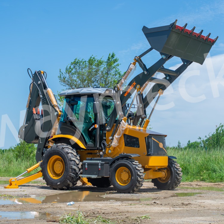 W1 backhoe loader front wheel loader rear excavator 70-92kw powerfule ...