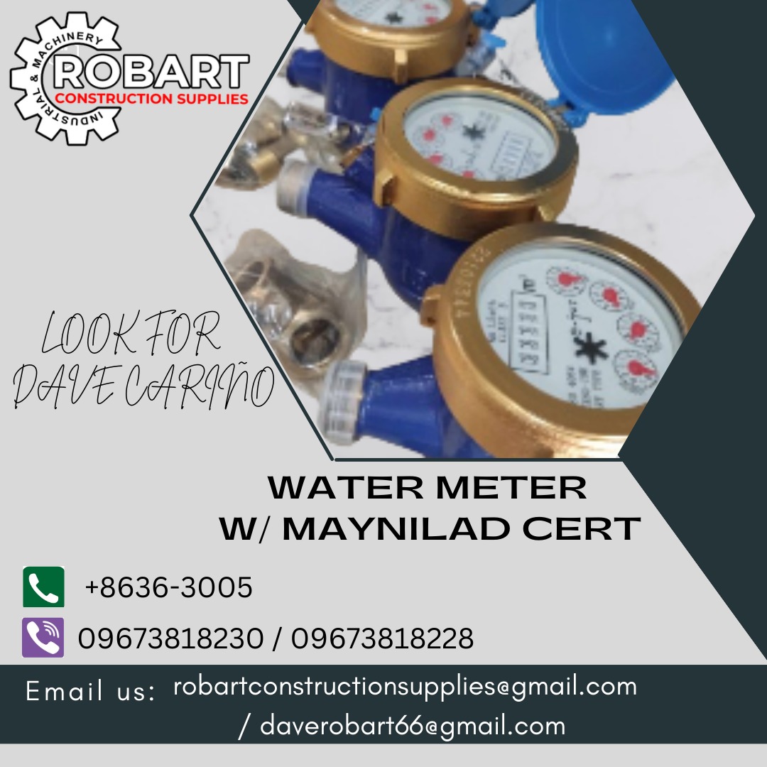 WATER METER W/ MAYNILAD CERT, Commercial & Industrial, Construction ...