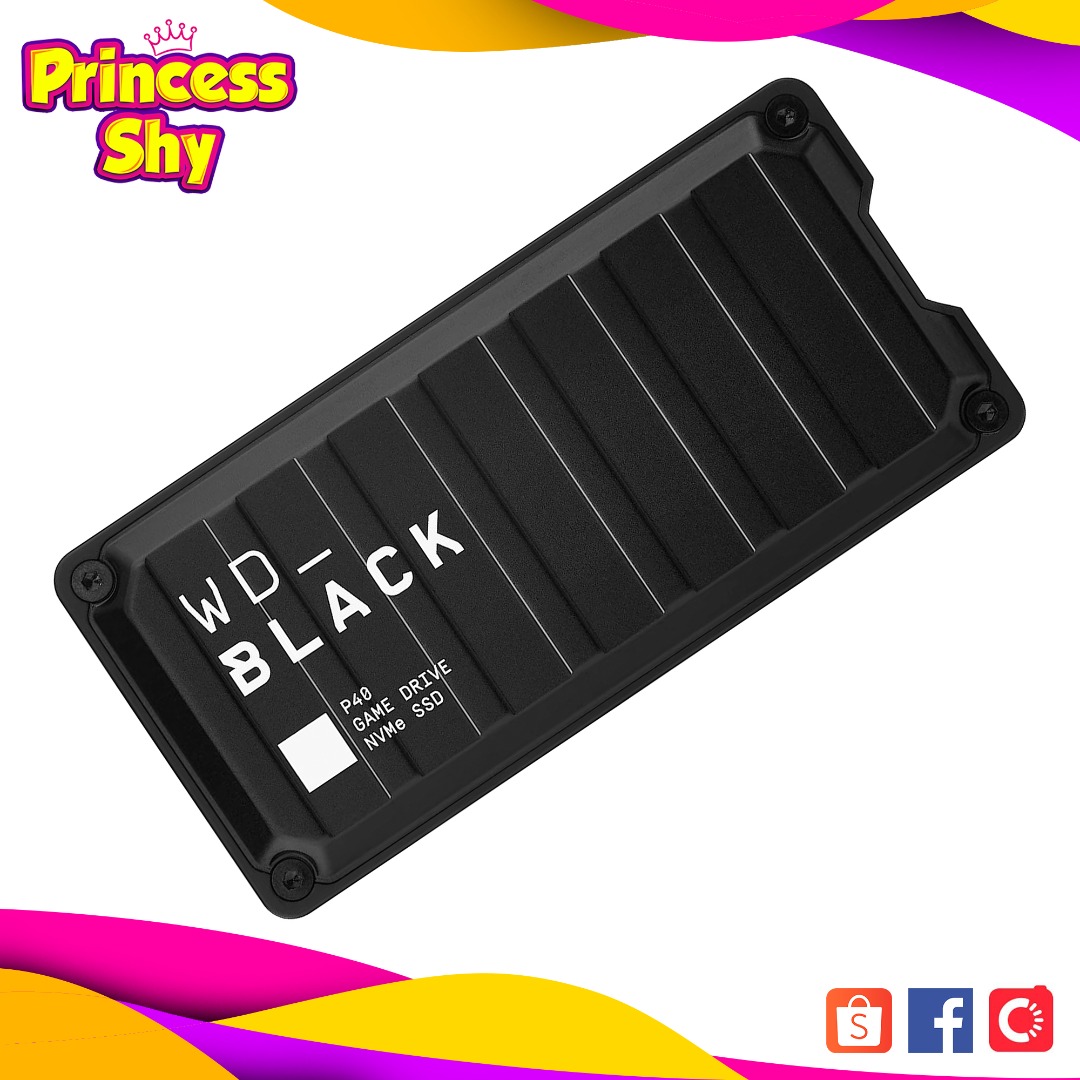 Western Digital WD Black P40 2TB Game Drive SSD External Portable Solid State Drive PS5 PS4 XBOX ...