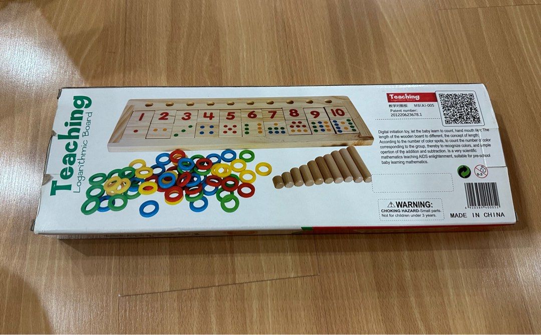 Wooden Number Board, Hobbies & Toys, Toys & Games on Carousell