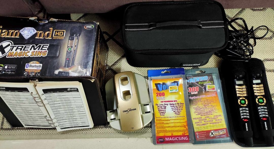 Xtreme Magic Sing Diamond HD ET23KH Wirelesss Microphone w/ 4 chips ...