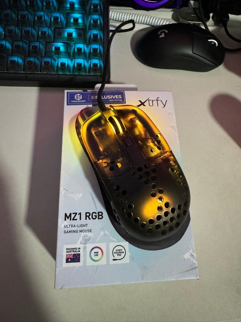 XTRFY MZ1 RGB ULTRA LIGHT GAMING MOUSE BLACK, Computers & Tech, Parts ...