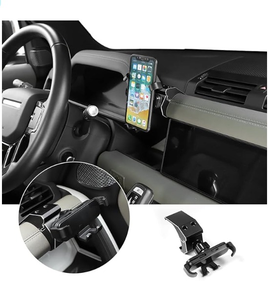 YIWANG Alumium Alloy Dashboard Side Mobile Phone Holder Trim for Land ...