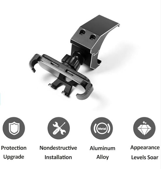 YIWANG Alumium Alloy Dashboard Side Mobile Phone Holder Trim for Land ...