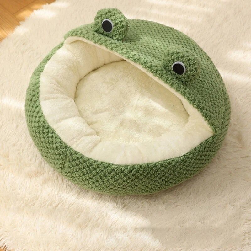 YOKEE Cat Bed Four Seasons Puppy House Cozy Tent Cave Indoor Nest ...