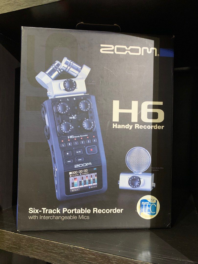 Zoom H6 All Black 6-Input / 6-Track Handy Recorder, Audio, Voice ...