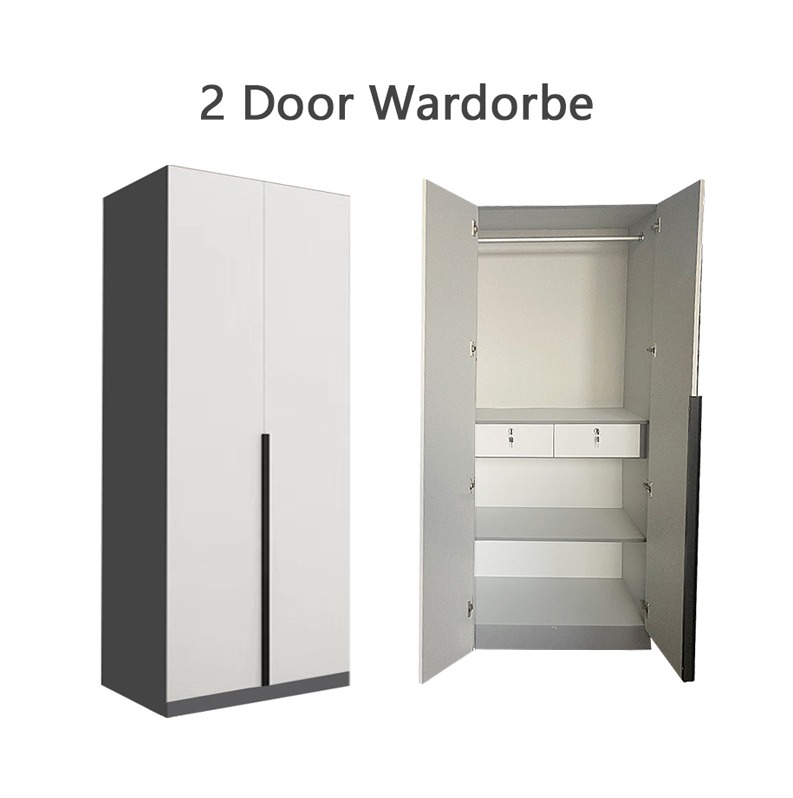 2/3/4Door Wardrobe *waterproof and mildew proof*Storage Cabinet Plywood ...