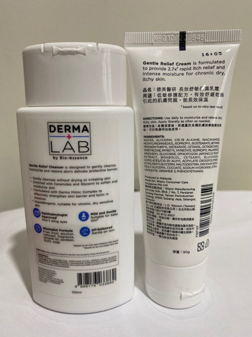 $5 each = Derma lab cleanser /gentle relief cream, Beauty & Personal ...