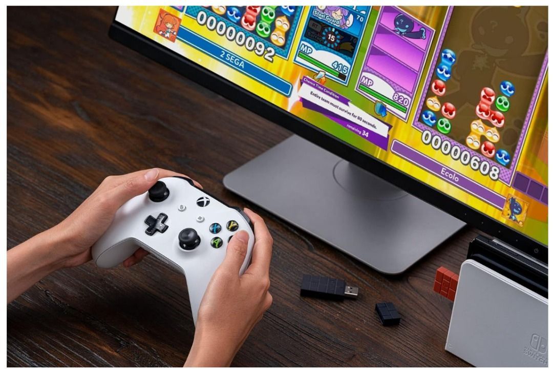 8BitDo Wireless USB Adapter 2 for Switch, Windows, Mac & Steam Deck, Compatible with Xbox Series ...