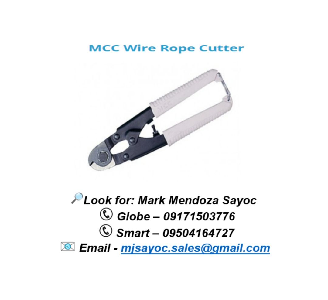 " MCC " WIRE ROPE CUTTER, Commercial & Industrial, Construction Tools ...