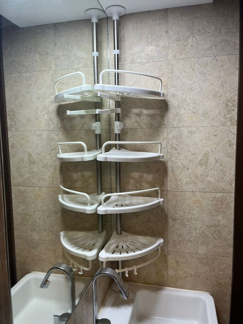 Adjustable Shower Shelf, Furniture & Home Living, Bathroom & Kitchen ...