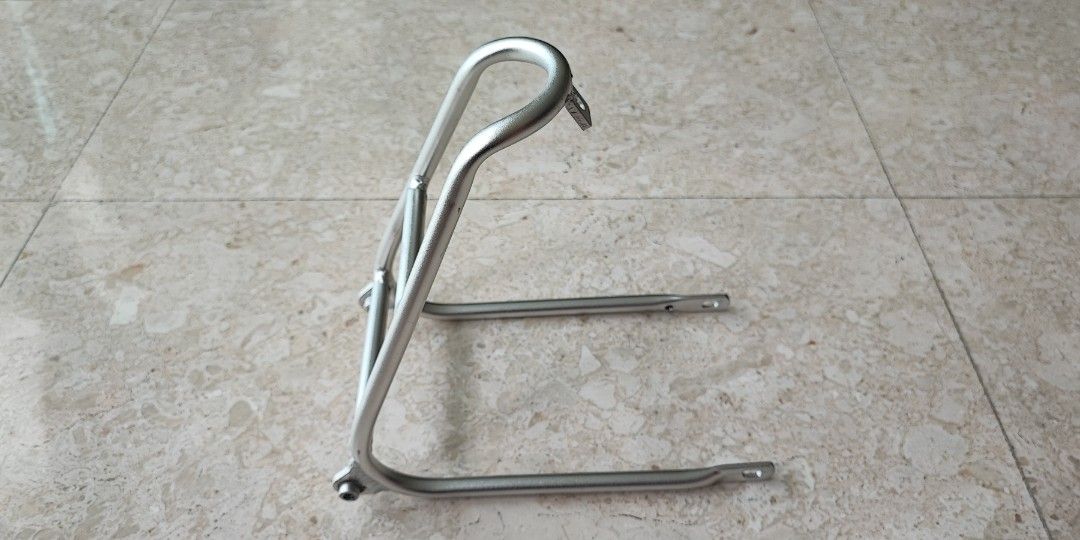 Aluminum Mini Rack for Brompton and Trifold Bikes (Silver), Sports ...