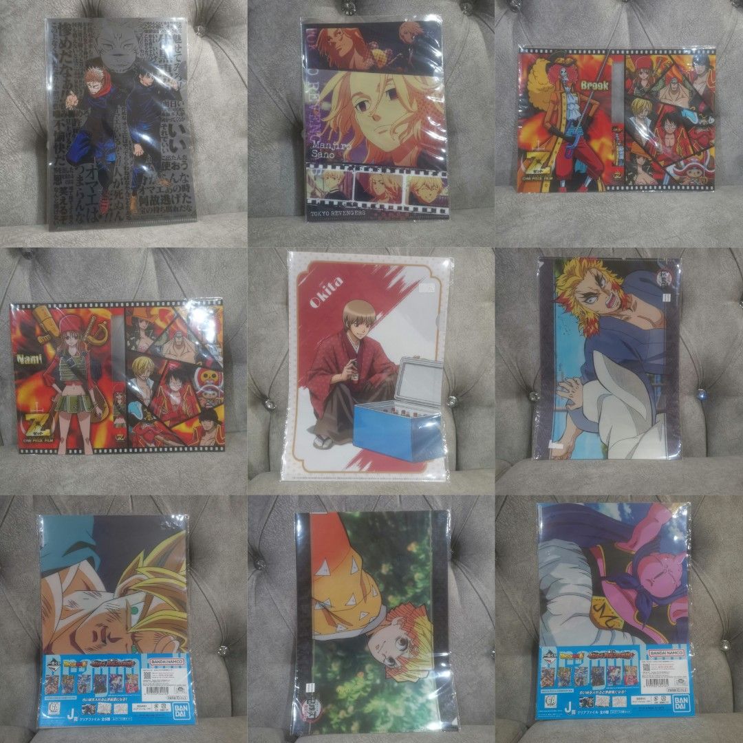 Anime File folder A4/A5/Book Cover gintama/one piece/dragon ball/my ...