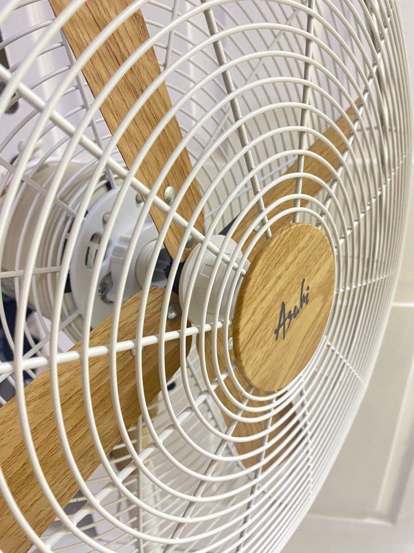 ASAHI Wood Series Stand Fan, Furniture & Home Living, Lighting & Fans, Fans on Carousell
