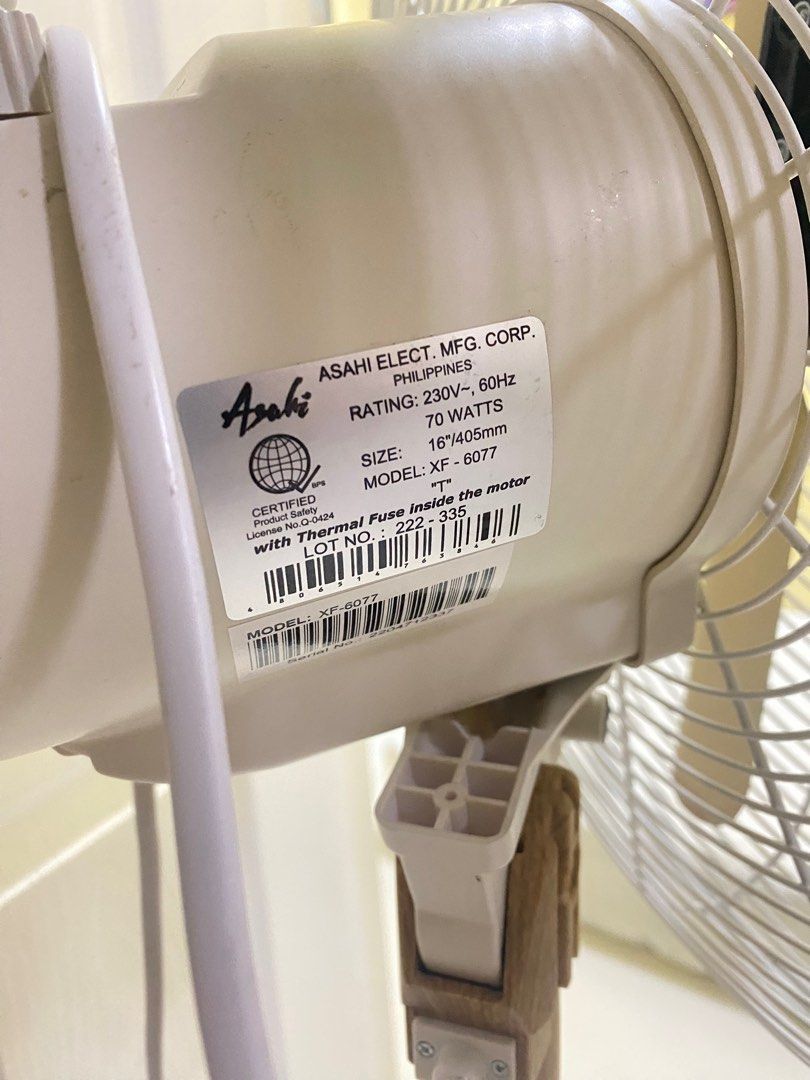ASAHI Wood Series Stand Fan, Furniture & Home Living, Lighting & Fans, Fans on Carousell