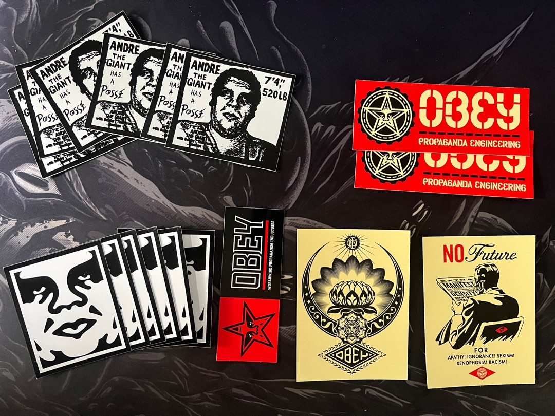 Authentic Obey Stickers, Hobbies & Toys, Stationery & Craft, Other ...