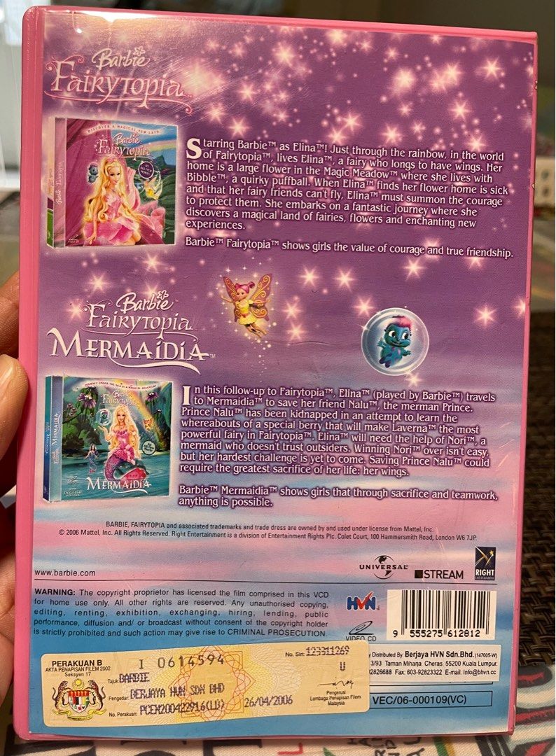 Barbie 2 VCD Set - Free postage , Hobbies & Toys, Music & Media, CDs ...