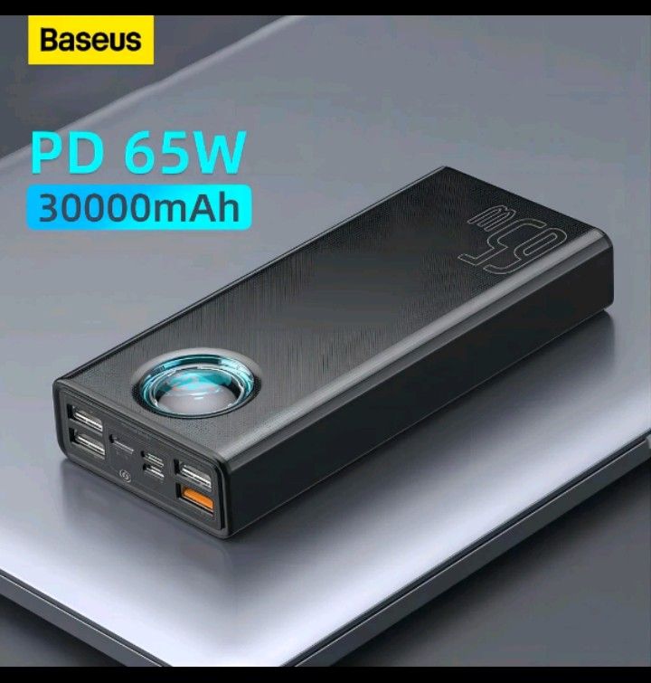 Baseus powerbank 65 watts 30,000 mah, Mobile Phones & Gadgets, Mobile ...