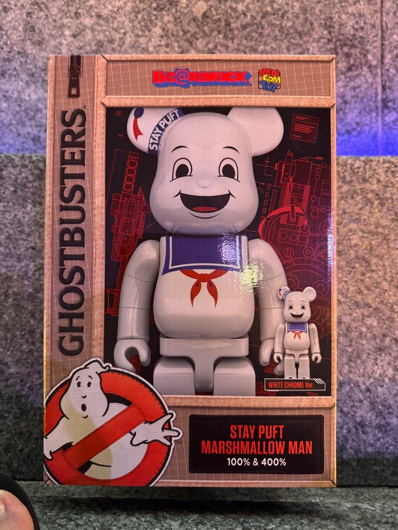 Bearbrick 400% and 100% Ghostbuster, Hobbies & Toys, Toys & Games on Carousell