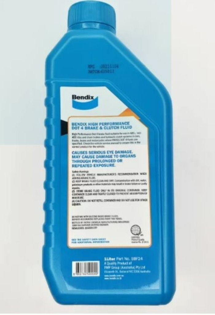 Bendix DOT 4 Brake Fluid (1L) - High Performance and Heavy Duty !, Car ...
