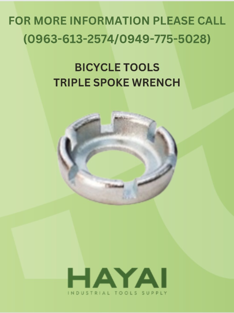 BICYCLE TOOL TRIPLE SPOKE WRENCH, Commercial & Industrial, Construction ...