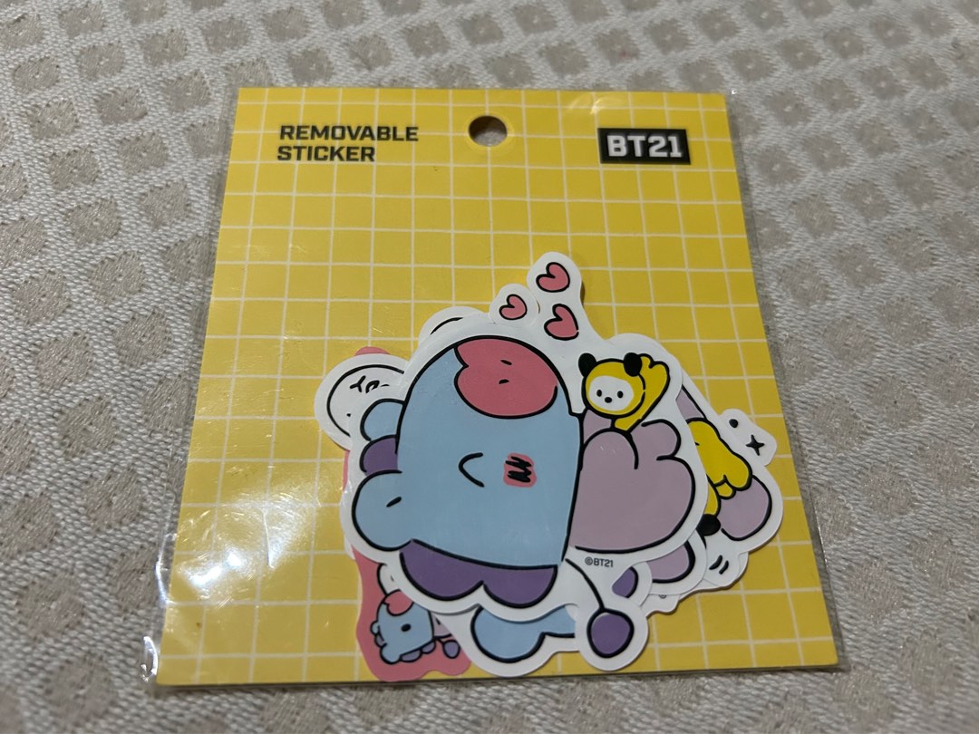 BT21 Mang Removable Stickers, Hobbies & Toys, Memorabilia ...