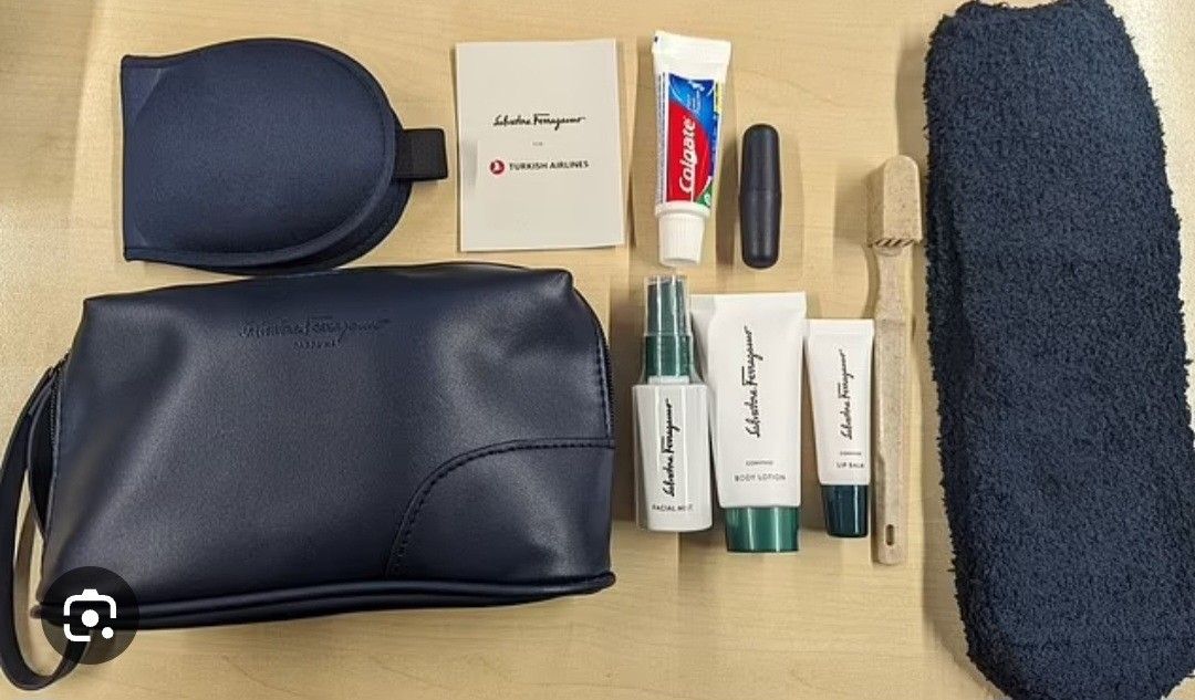 Business Class Ferragamo Amenity Kit from Turkish Airlines, Hobbies & Toys, Travel, Travel ...
