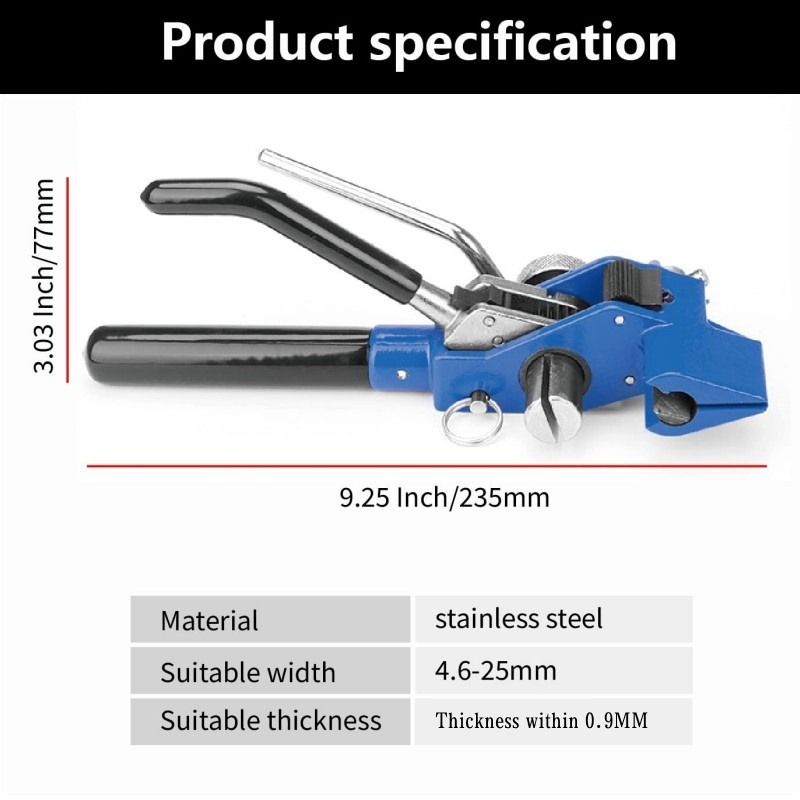 Cable Ties Tension Banding Strapping Tool Tensioning Cutting Fastening ...