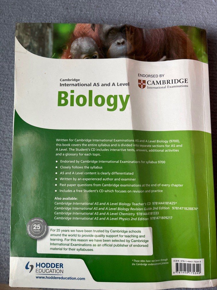 Cambridge A level Biology Textbook, Hobbies & Toys, Books & Magazines ...