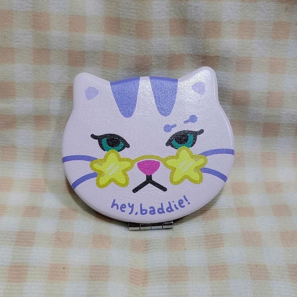 Cats Double Trouble Cute Kawaii Hand Mirror Cat-shaped, Furniture ...
