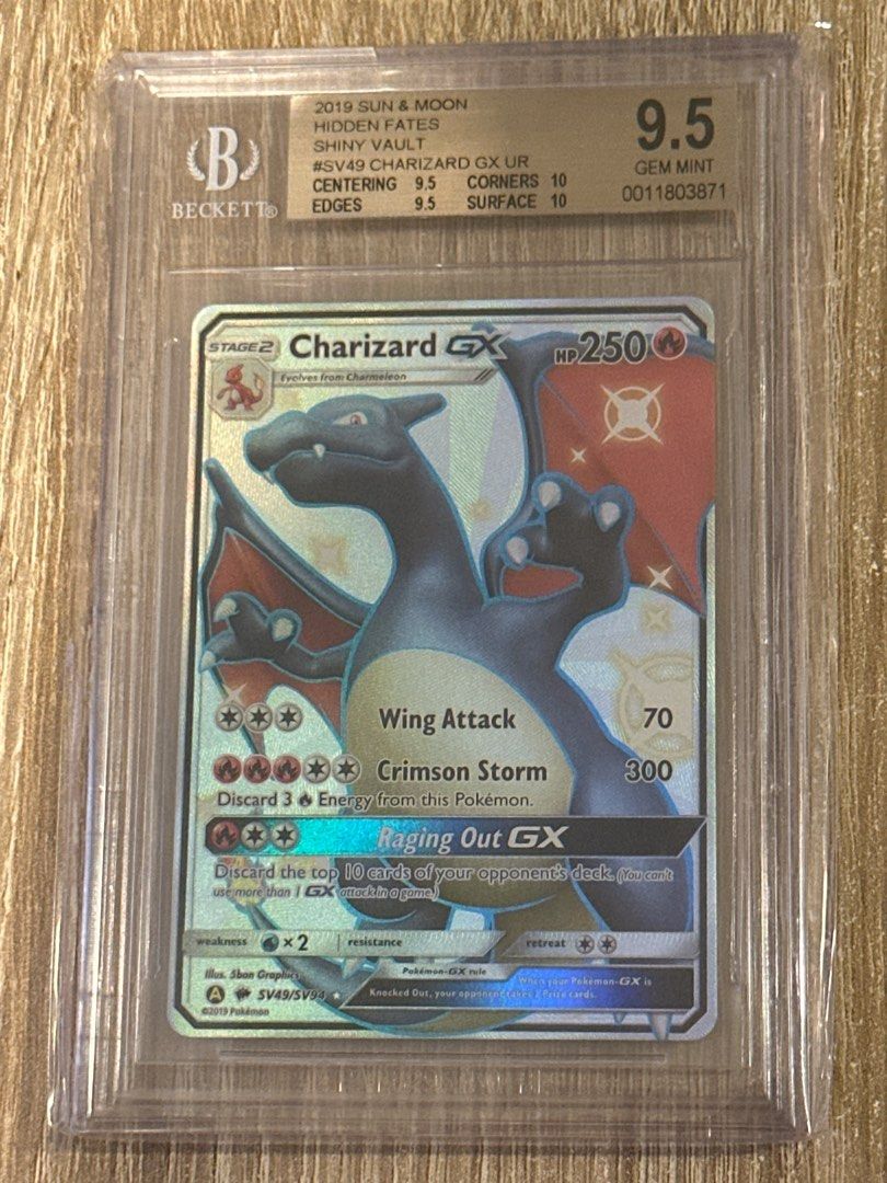 Charizard GX UR BGS 9.5 Hidden Fates, Hobbies & Toys, Toys & Games on ...