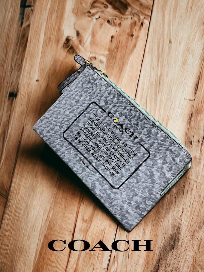 COACH x PAC MAN OBNEI CLUTCH BAG, Luxury, Bags & Wallets on Carousell