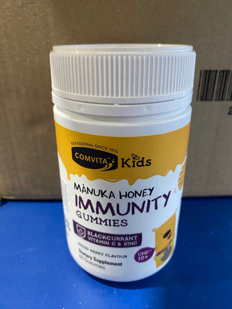Comvita Kids Manuka Honey & Blackcurrant Gummies 60S, Health ...