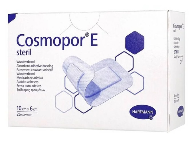 Cosmopor E, sterile dressing plasters, 10 x 6 cm, 25 pcs, Health ...