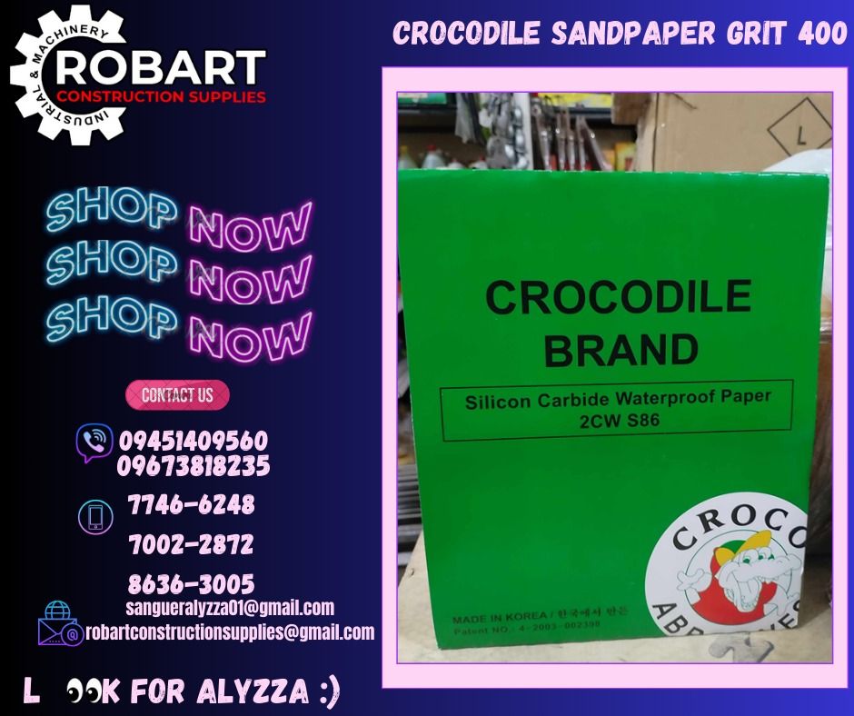 crocodile sandpaper grit 400 1 ream, Commercial & Industrial ...