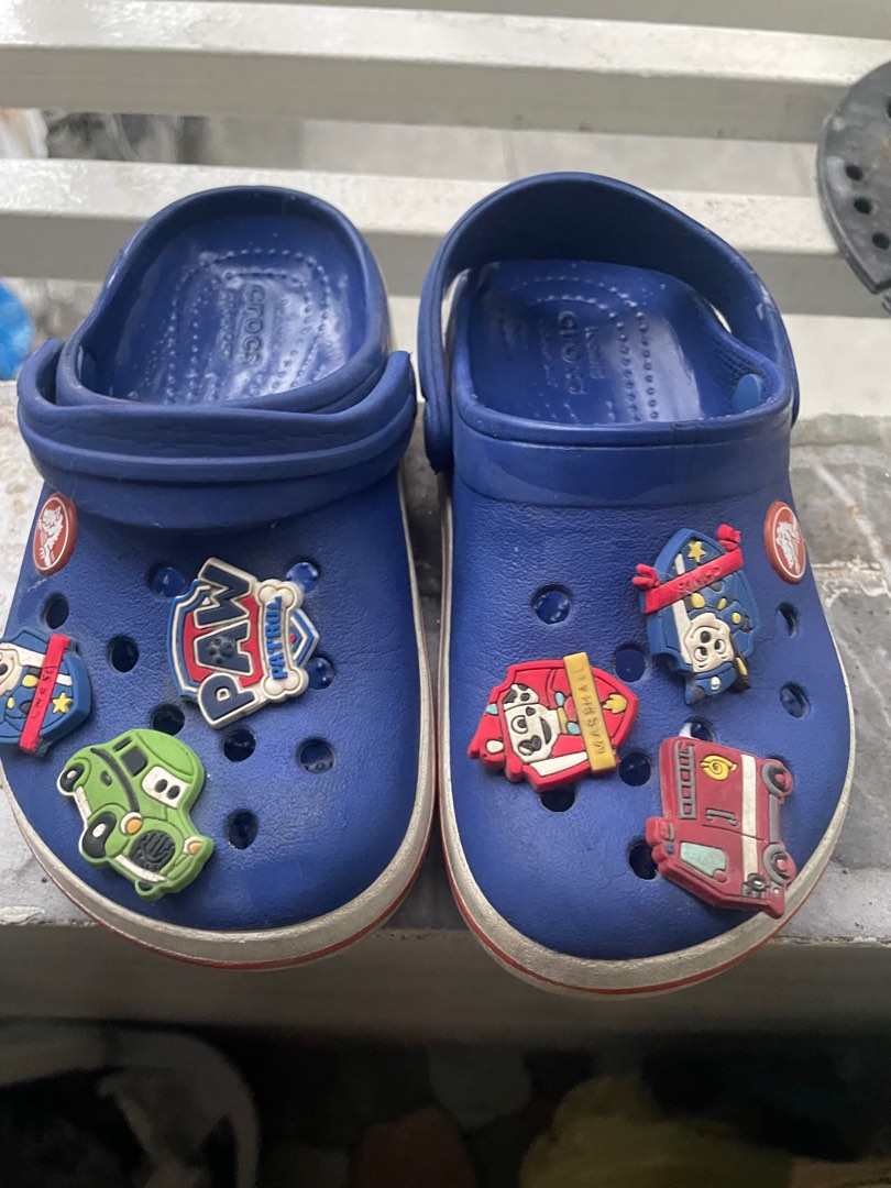 Crocs blue C9, Babies & Kids, Babies & Kids Fashion on Carousell