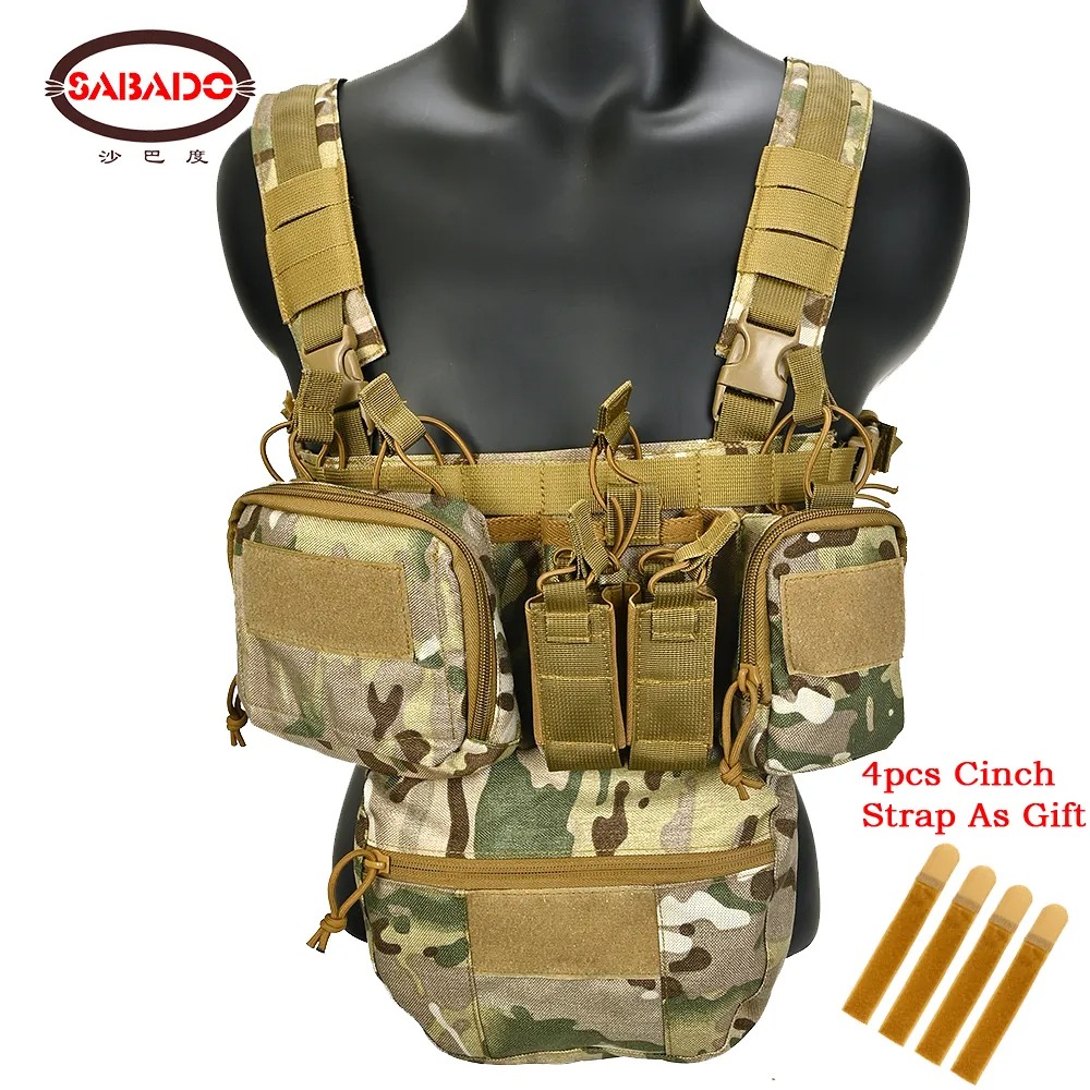 CS Match Wargame TCM Chest Rig Airsoft Tactical Vest Military Pack ...