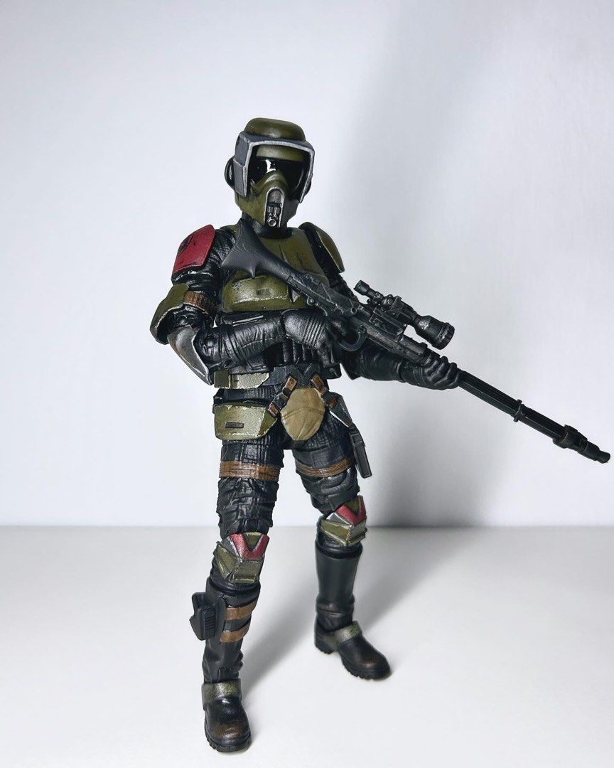 Custom Hasbro Star Wars Black Series Scout Trooper (Scales with SHF ...