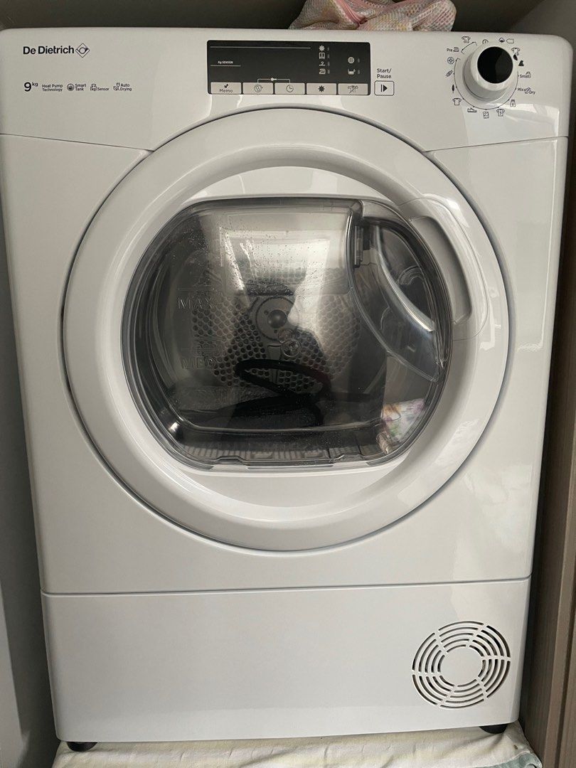 De Dietrich Condenser Dryer DTD9WA, TV & Home Appliances, Washing ...