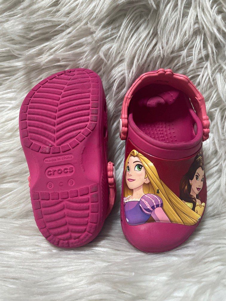 Disney Princess Crocs, Babies & Kids, Babies & Kids Fashion on Carousell