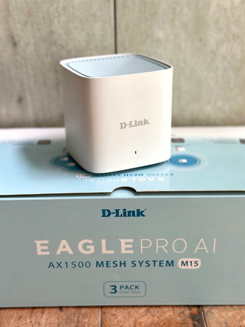D-Link Eagle Pro AI AX1500 M15 Mesh Router (3-pack), Computers & Tech ...