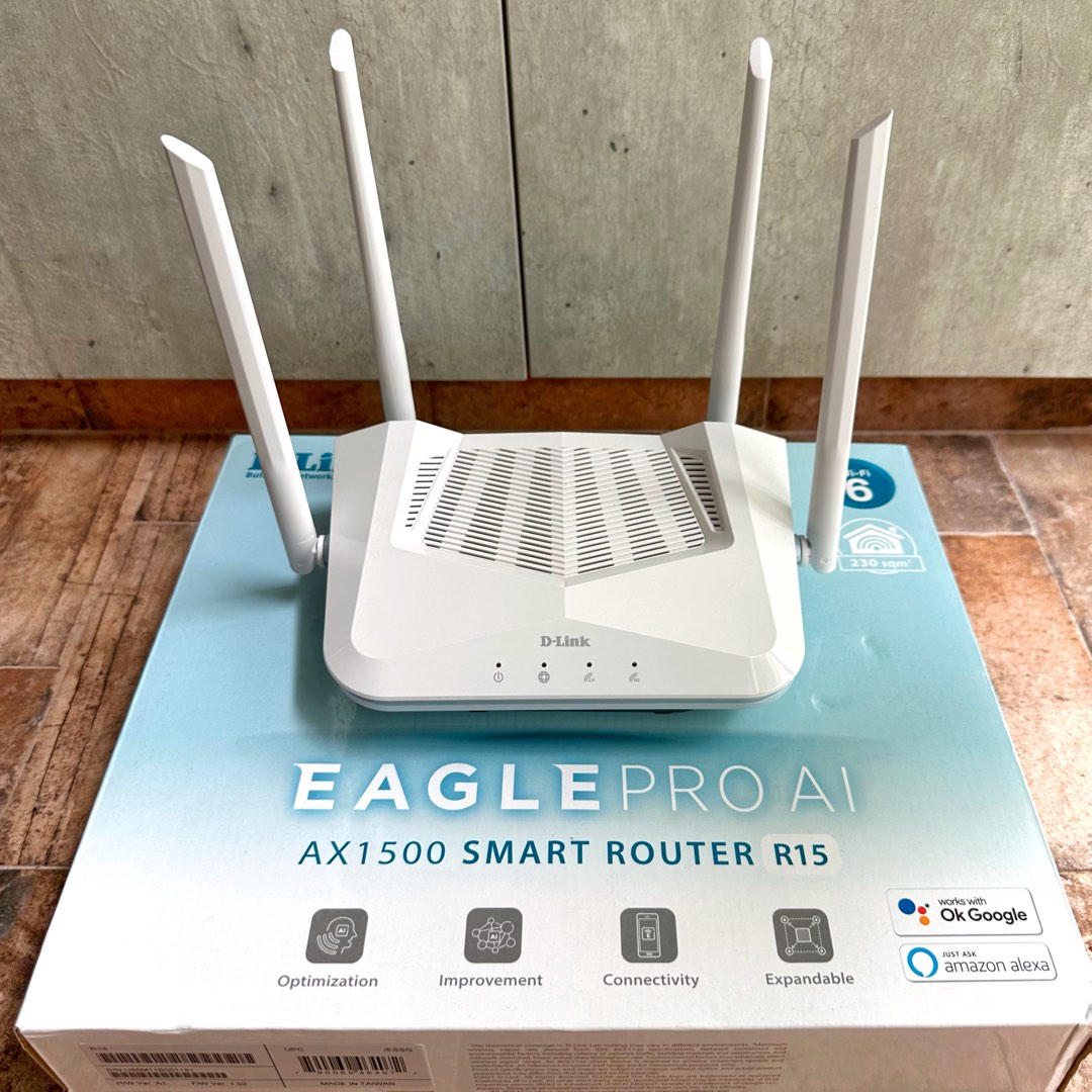 D-Link Eagle Pro AI AX1500 R15 Smart Router, Computers & Tech, Parts ...