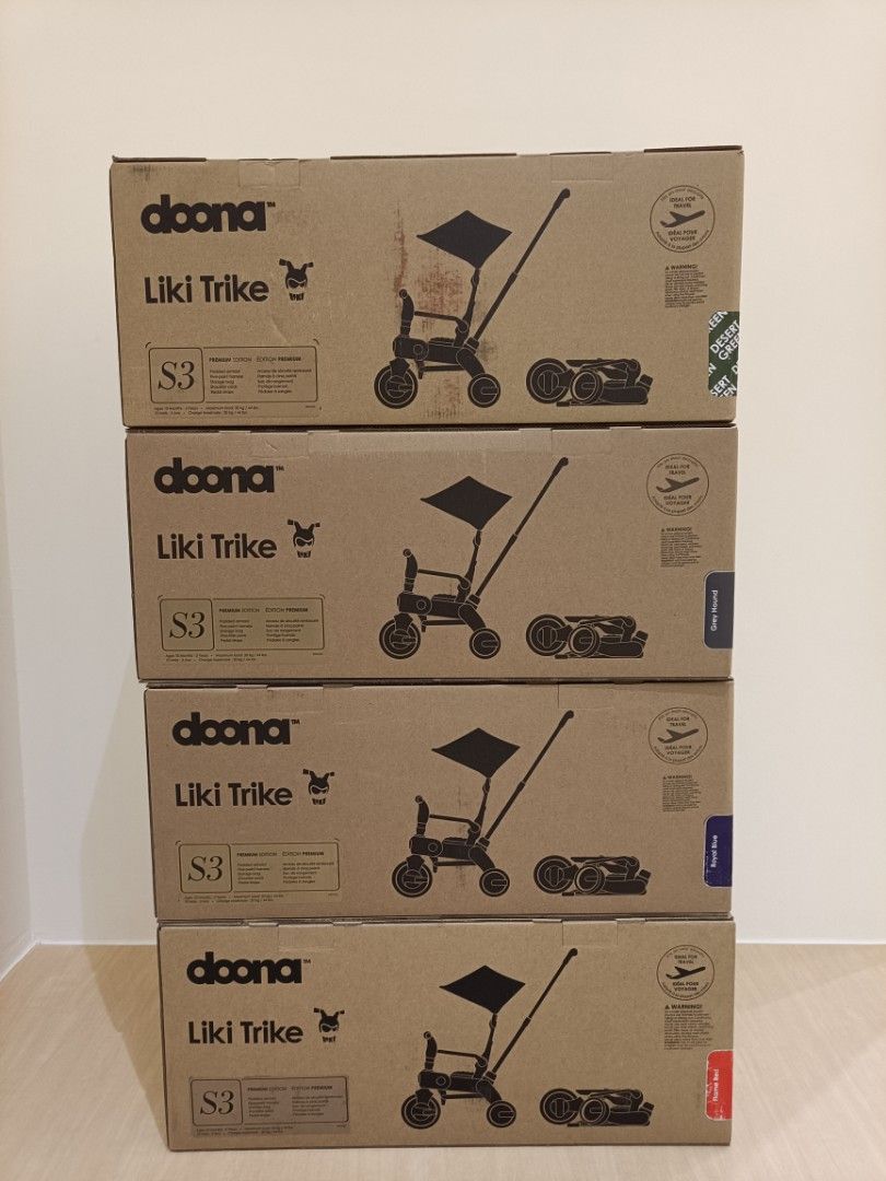 Doona Liki S3 Trike Various Colors, Babies & Kids, Going Out, Strollers ...