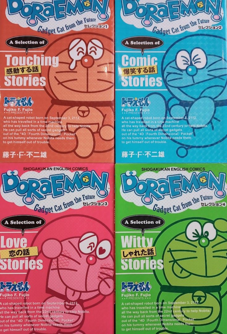 Doraemon Bilingual comics 1-4, Hobbies & Toys, Books & Magazines ...