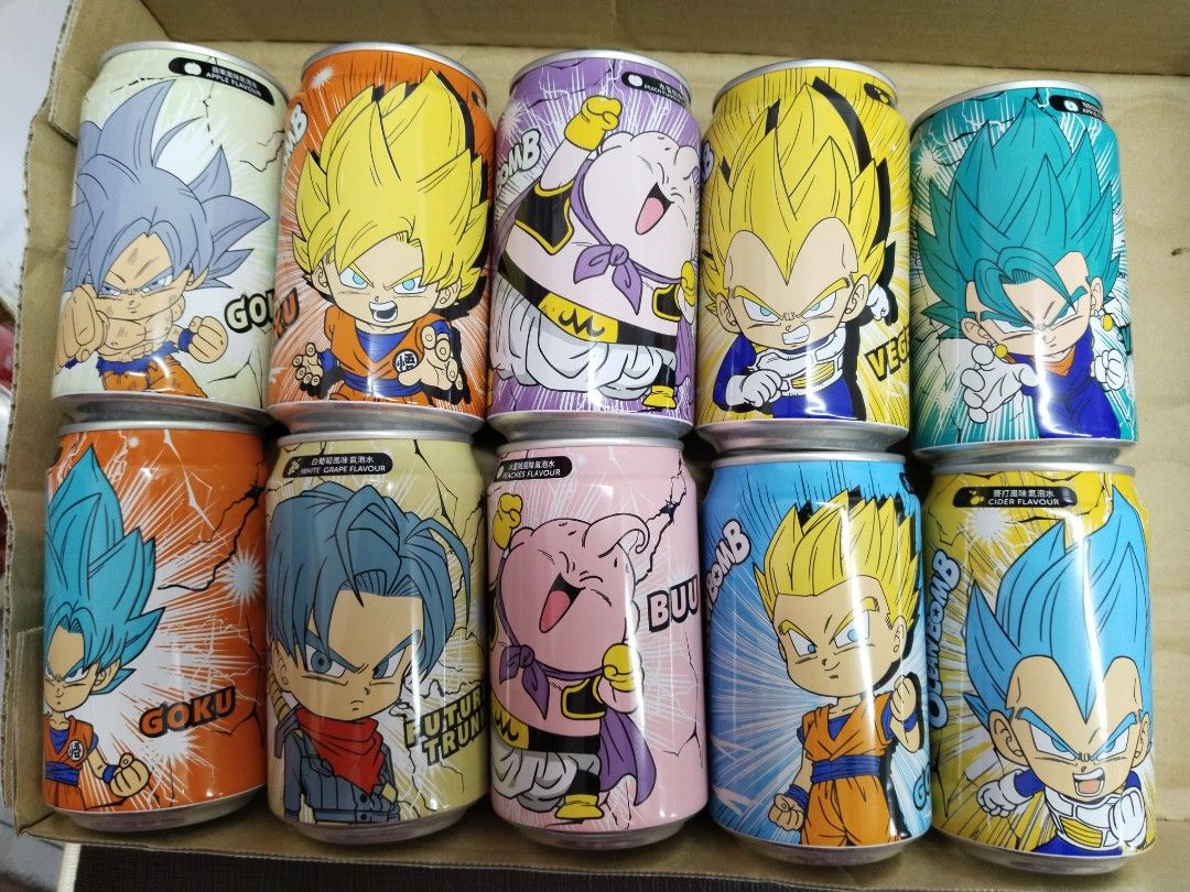 Dragon Ball Sod Drink Empty can set, Hobbies & Toys, Collectibles ...